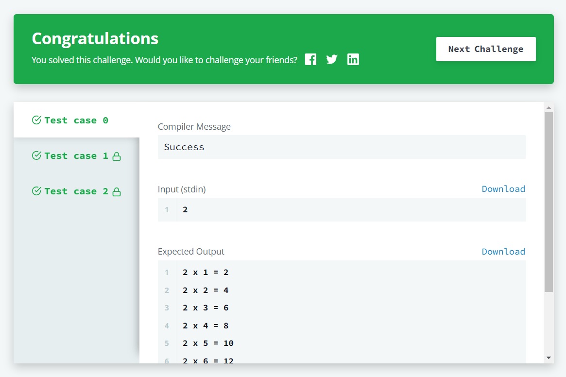 HackerRank Day 5: Loops – 30 Days of Code Solution - EGrasps HackerRank Day 5: Loops – 30 Days of Code Solution - EGrasps